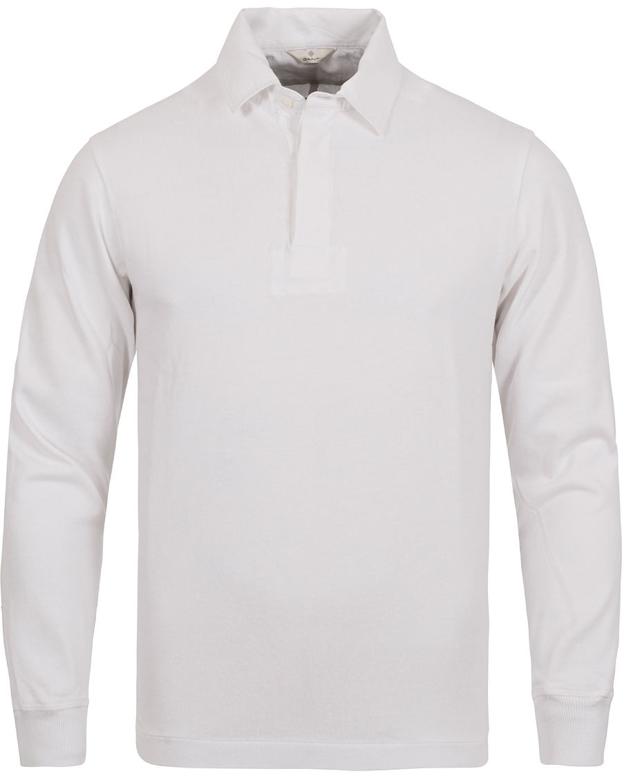 GANT Diamond G Rugby Polo Shirt White - CareOfCarl.dk
