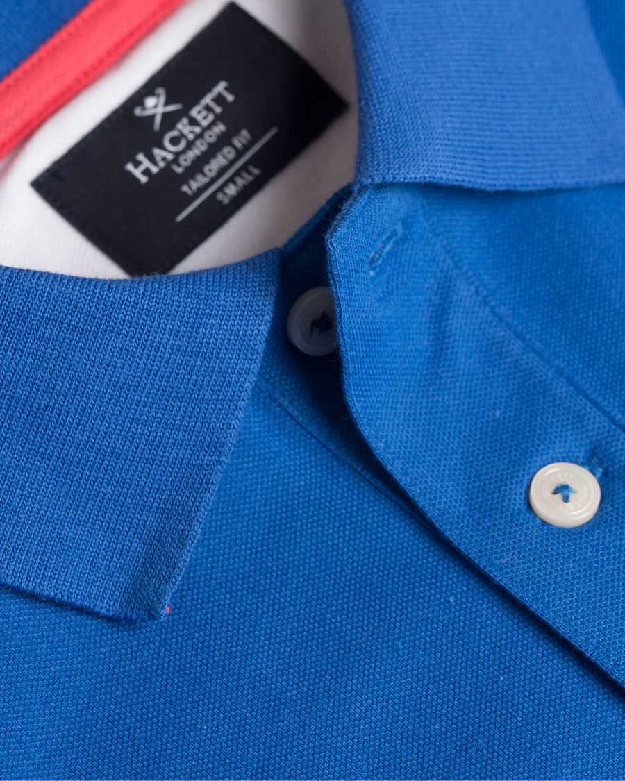 Hackett Stretch Numbered Polo Cobolt Blue - CareOfCarl.dk Hackett Stretch Numbered Polo Cobolt Blue - CareOfCarl.dk
