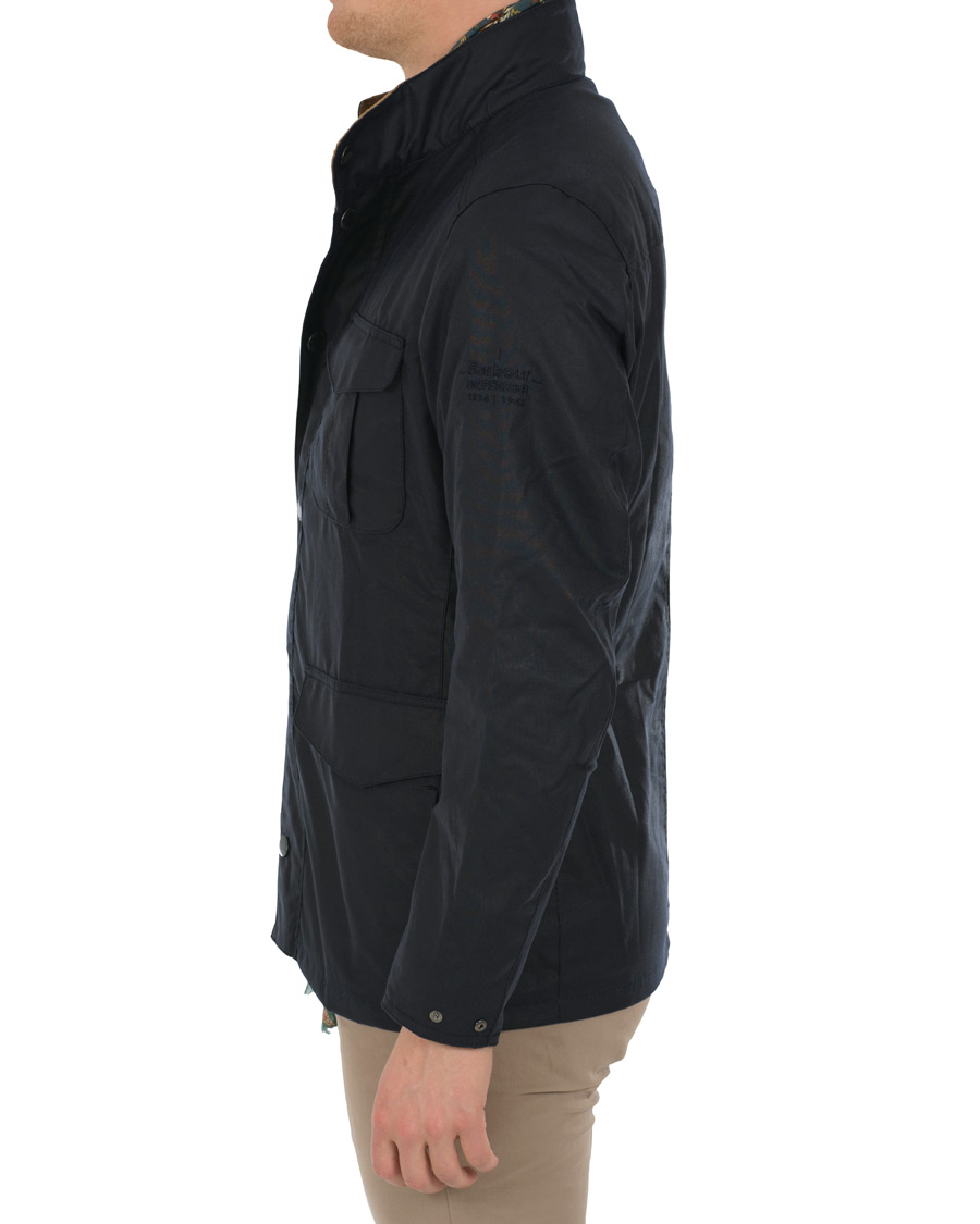 Barbour for Land Rover Novantae Waxed Jacket Royal Navy - CareOfCarl.dk