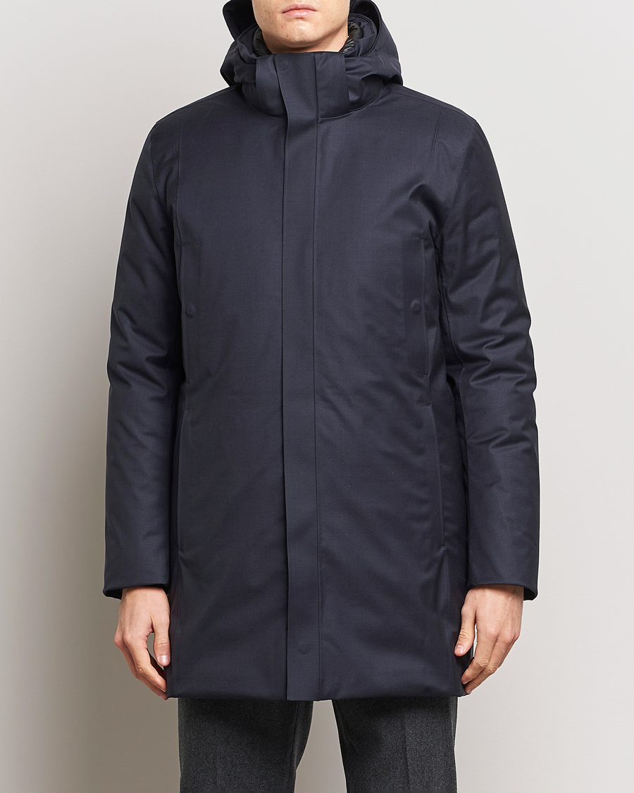 UBR Redox Parka Savile X Dark Navy Wool - CareOfCarl.dk